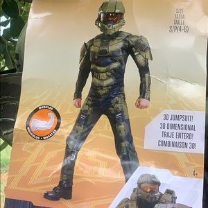 Disguise | Costumes | Holo Master Chief Muscle Boys Jumpsuit Size S ...
